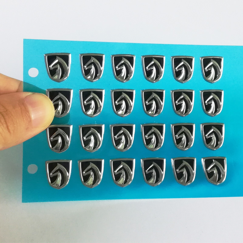 Personalized design metal logo embossing metal label electroformed 3D ...