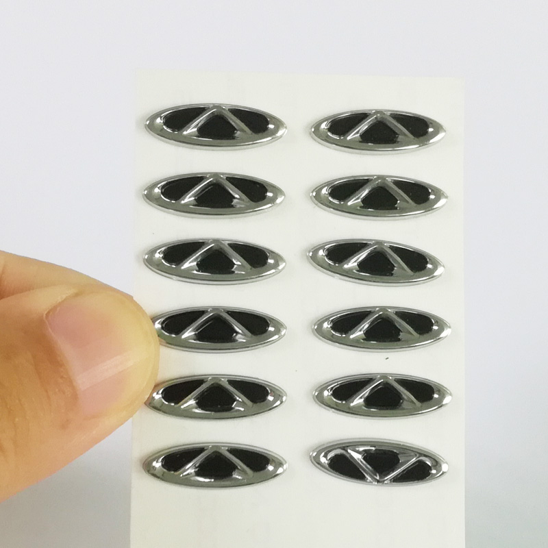 Custom sticker decal gold thick metal sticker with factory price for ...