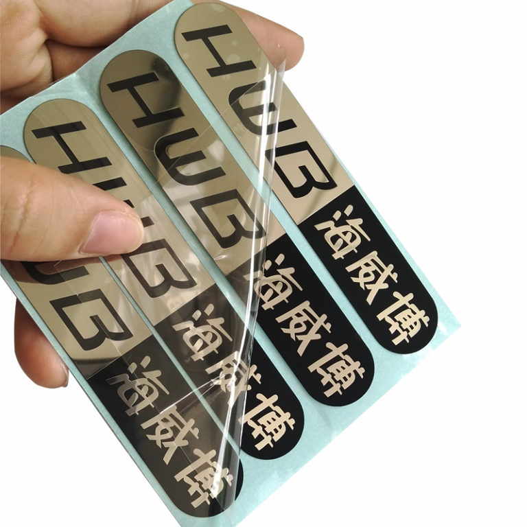 Top quality etched stainless steel material metal name plate sticker ...
