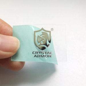 Custom nickel stickers electroforming letter raised sticker thin ...