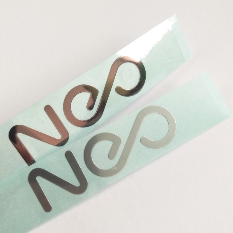 Custom metal gold nickel logo sticker label tags electroforming thin ...