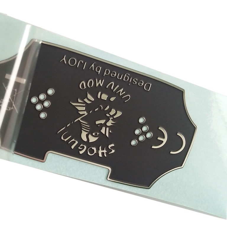 Custom etching stainless steel embossed labels anodized industrial ...