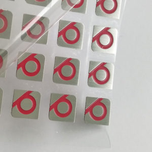 Custom rectangle stainless steel adhesive label sign with black ...